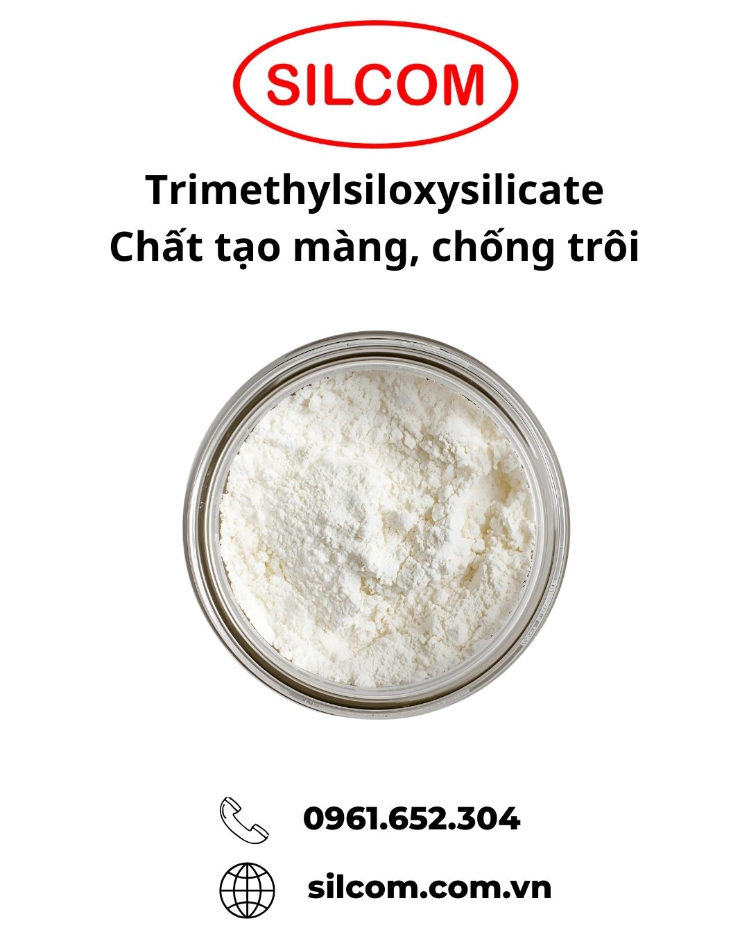 Trimethylsiloxysilicate - Silcom - Silicone solutions